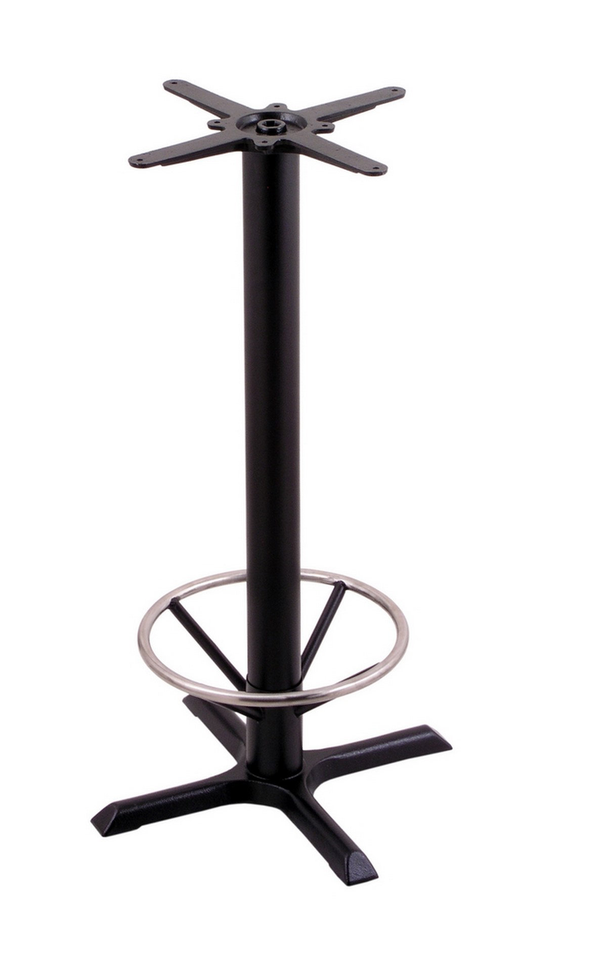 Holland Bar Stool 40" Tall, Cross Table Base with Foot Ring - Wayfair Canada